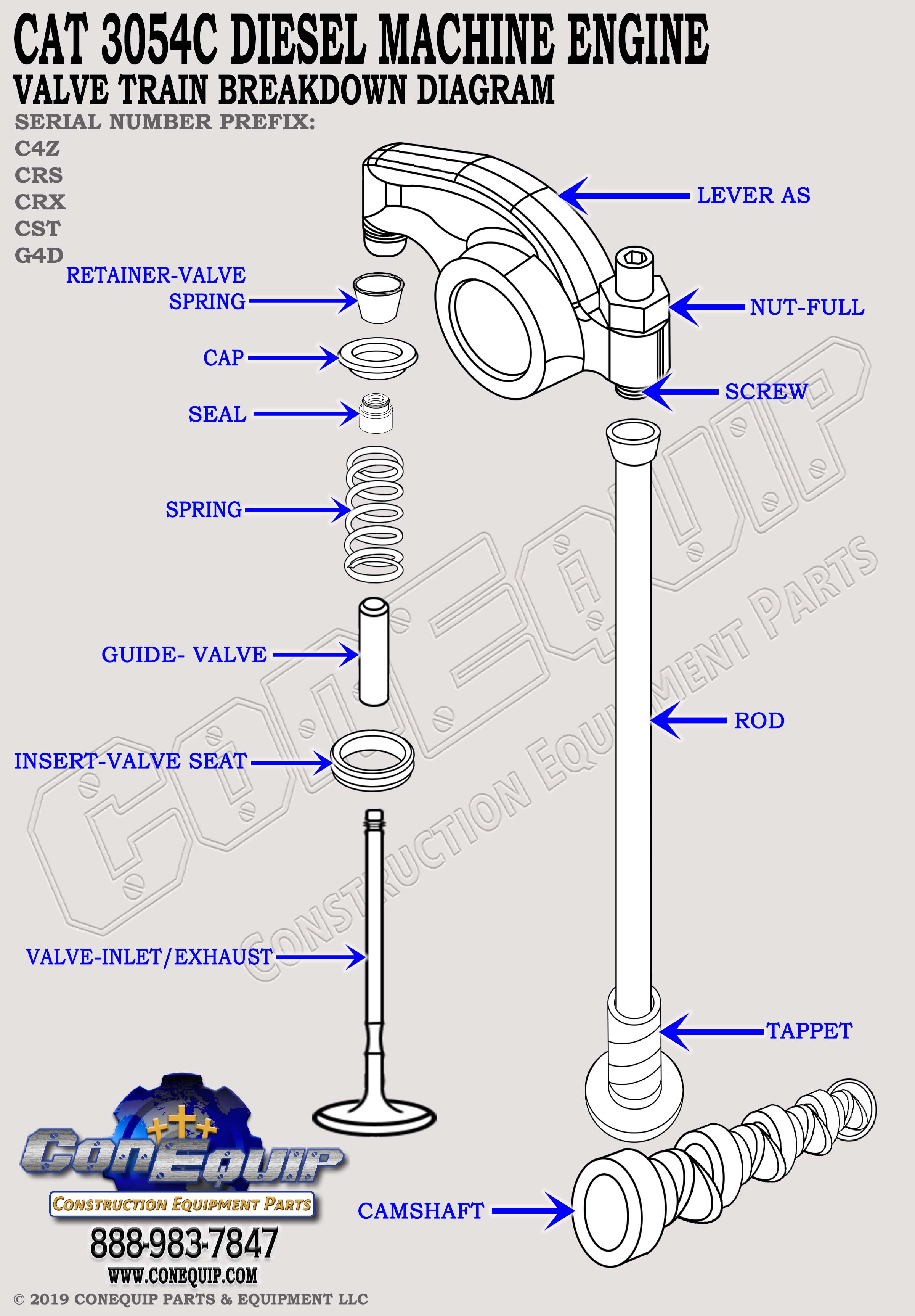 Caterpillar Diesel Engines Part Diagrams | ConEquip.com