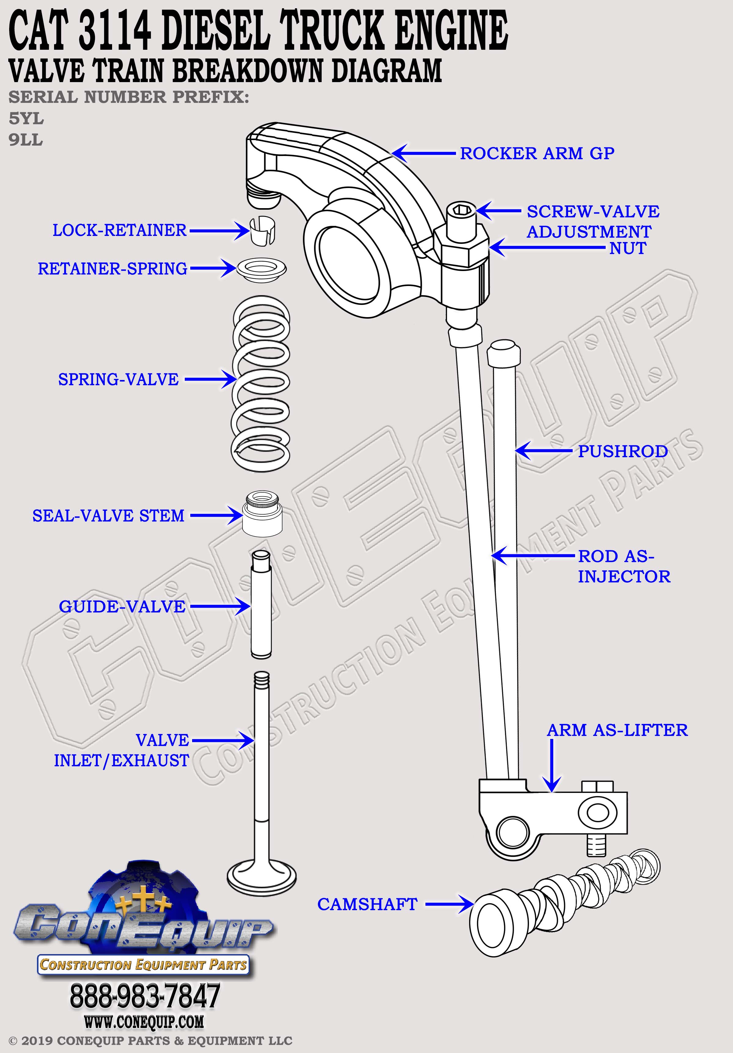 Caterpillar Diesel Engines Part Diagrams | ConEquip.com