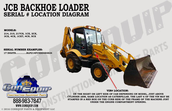 Serial Number Location for Your JCB Backhoe | ConEquip.com