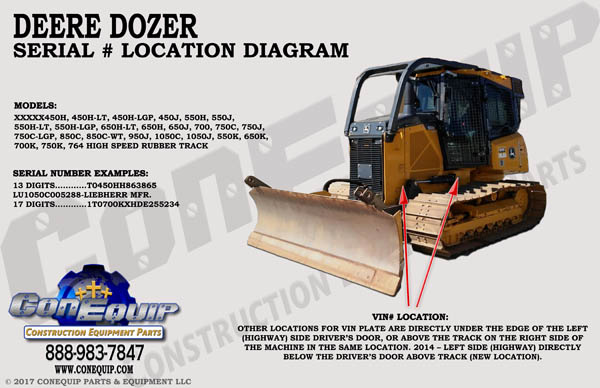 Serial Number Location for Your Deere Dozer | ConEquip.com